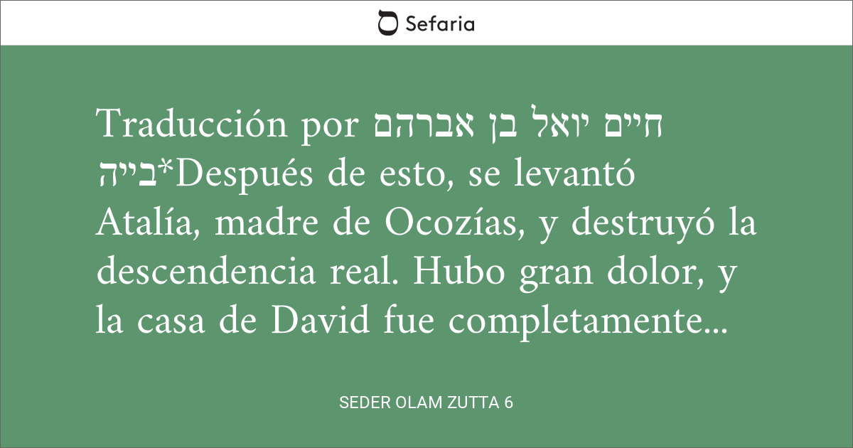 Seder Olam Zutta 6