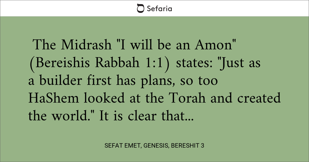 Sefat Emet, Genesis, Bereshit 3