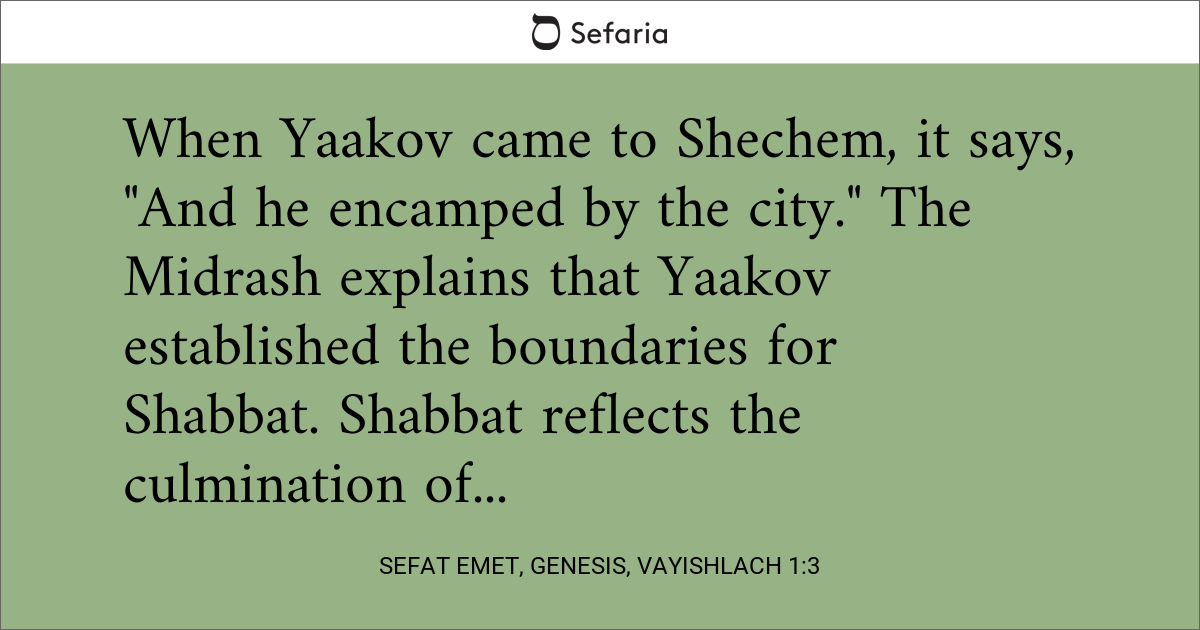 Sefat Emet, Genesis, Vayishlach 1:3