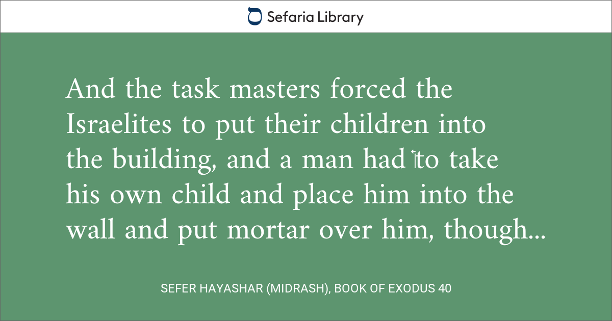 Sefer HaYashar (midrash), Book of Exodus 40 | Sefaria Library
