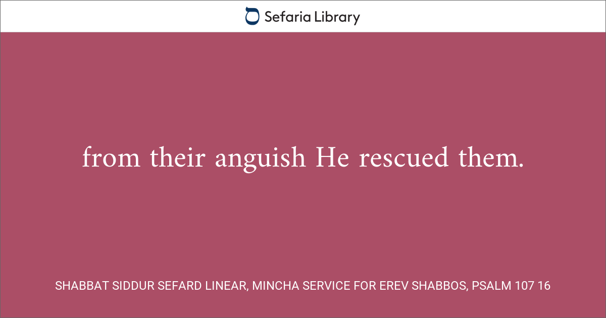 Shabbat Siddur Sefard Linear, Mincha Service for Erev Shabbos, Psalm ...