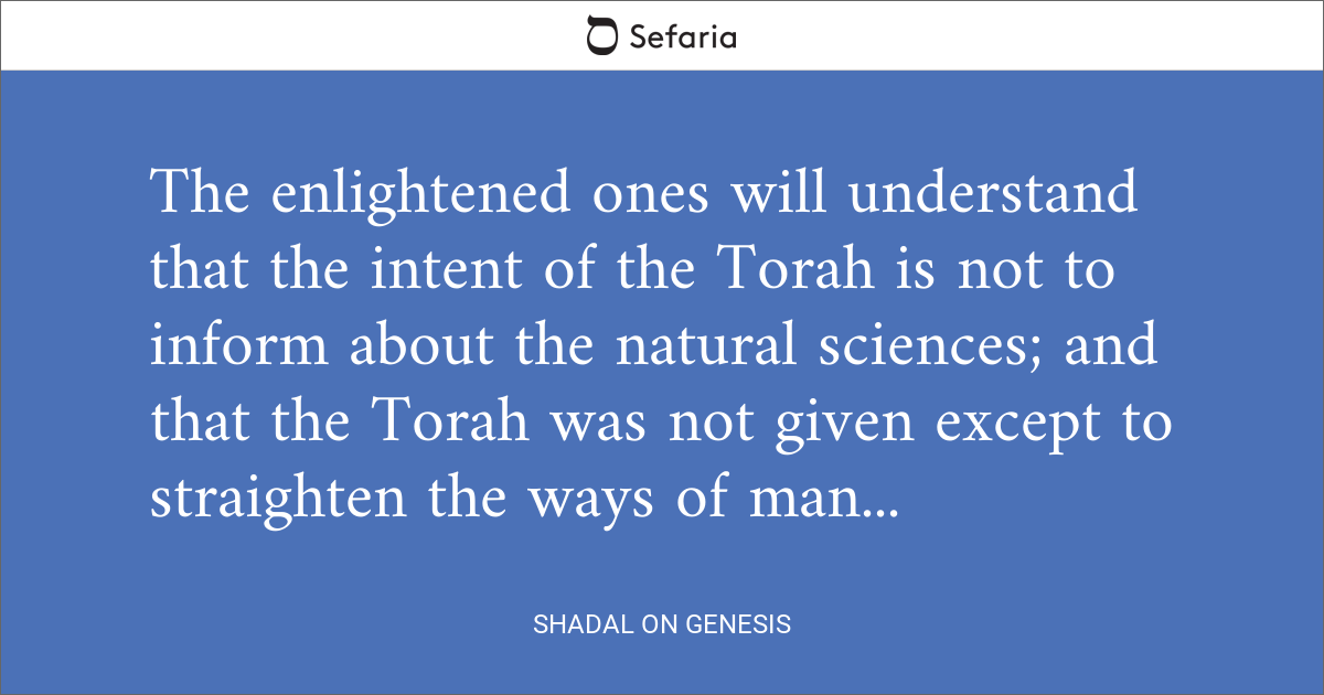 Shadal on Genesis