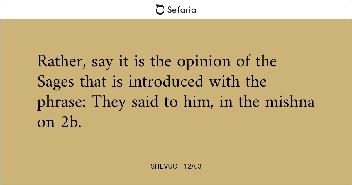 Shevuot 12a:3