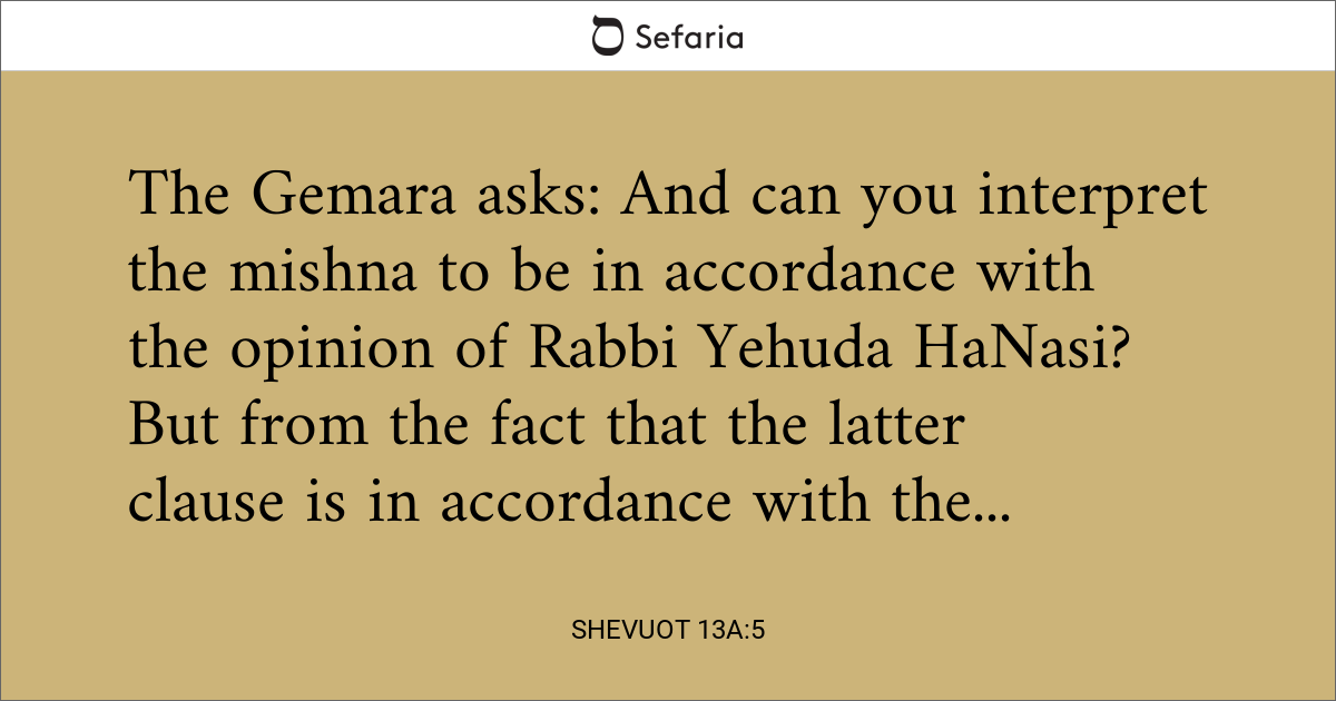 Shevuot 13a:5