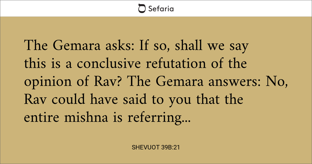 Shevuot 39b:21