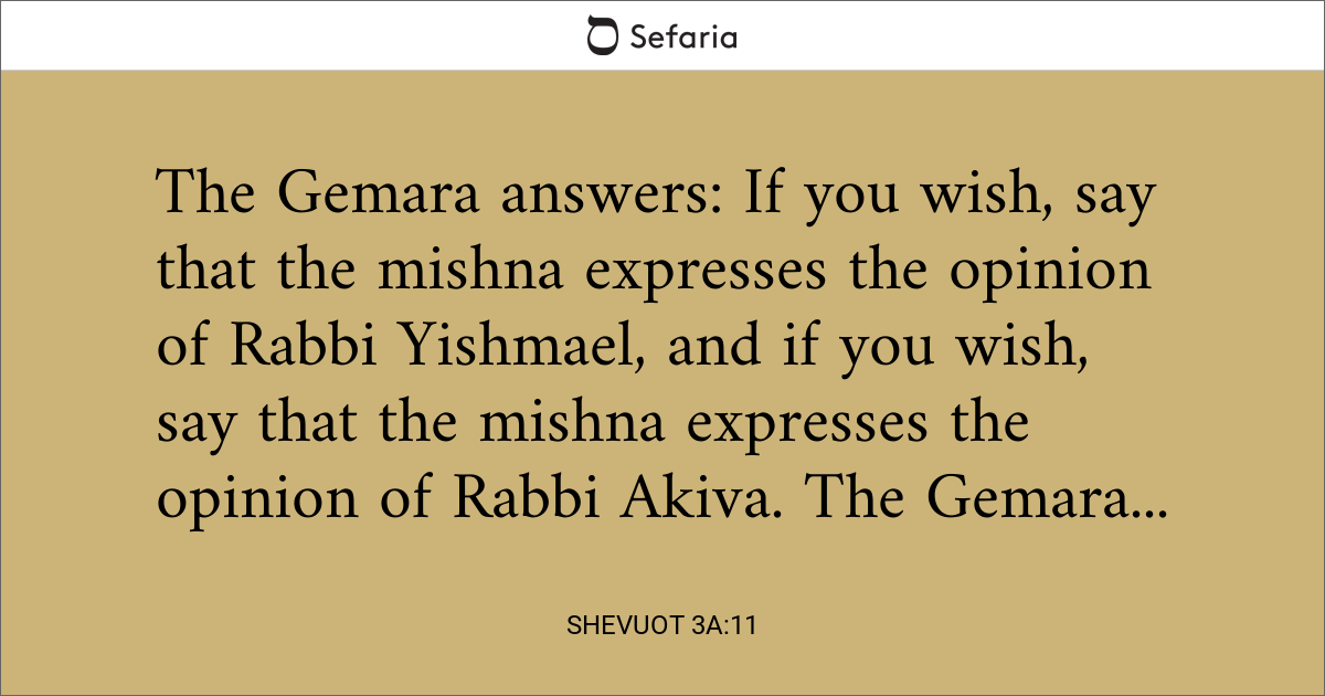 Shevuot 3a:11