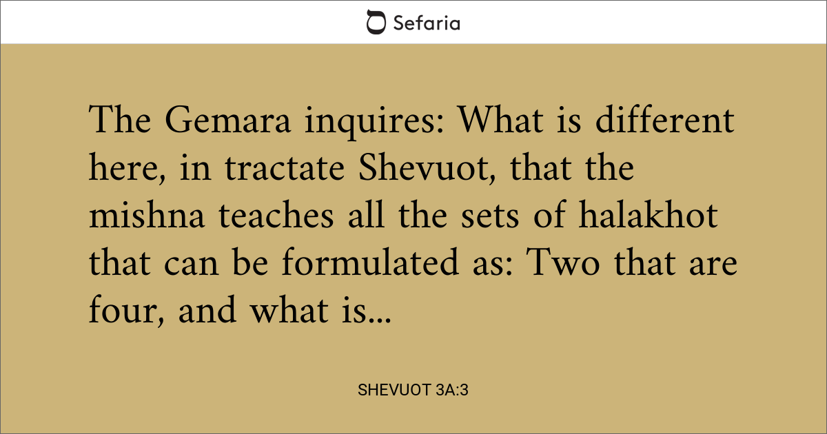 Shevuot 3a:3