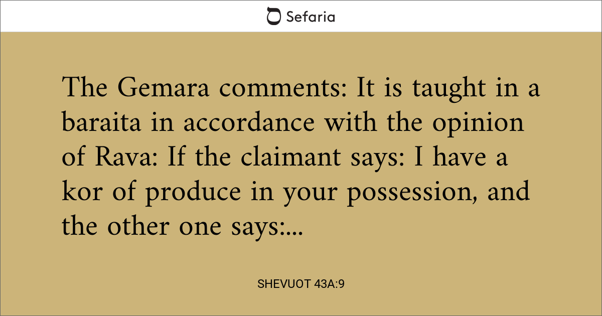 Shevuot 43a:9