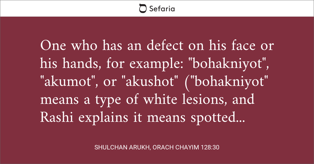 Shulchan Arukh, Orach Chayim 128:30