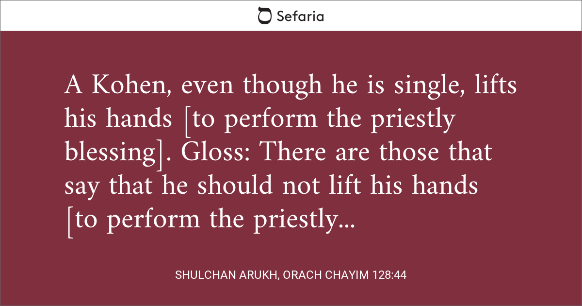 Shulchan Arukh, Orach Chayim 128:44