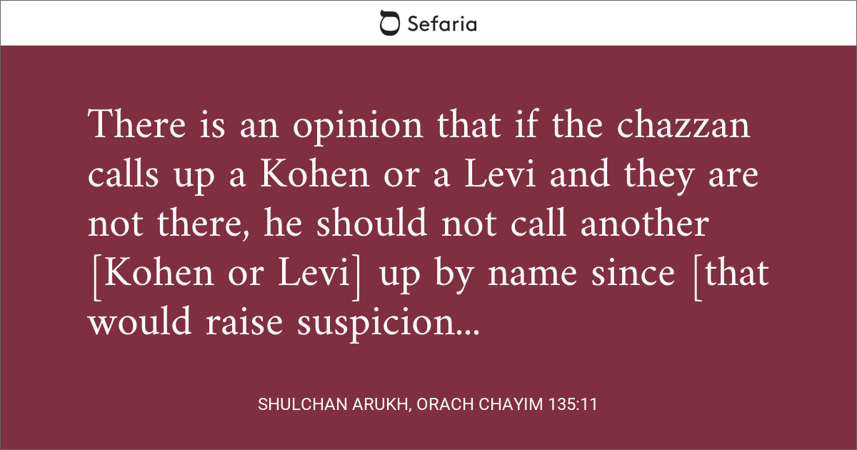 Shulchan Arukh, Orach Chayim 135:11