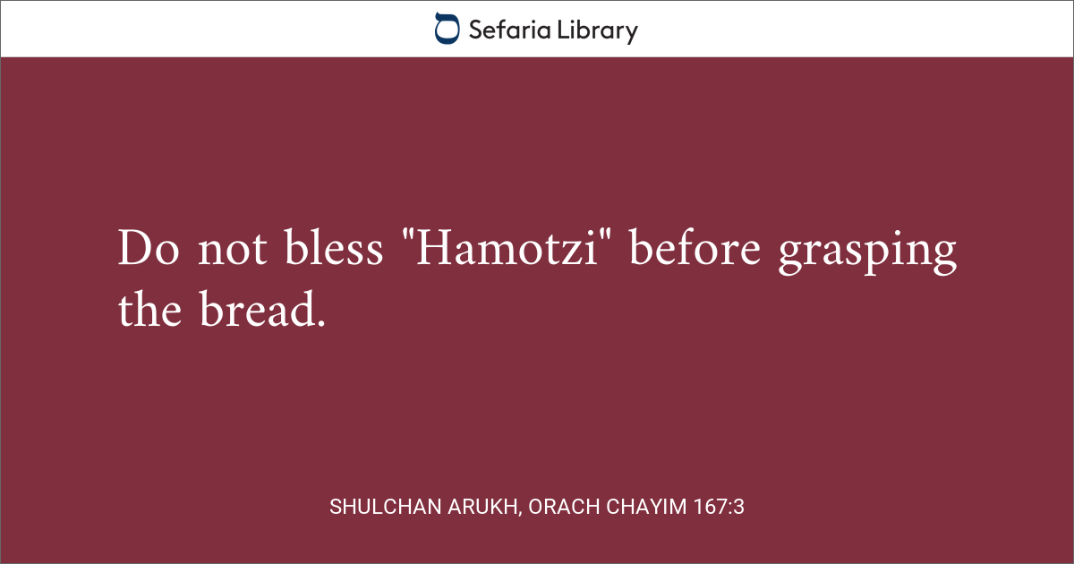 Shulchan Arukh, Orach Chayim 167:3