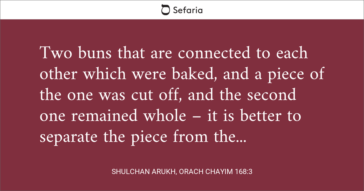 Shulchan Arukh, Orach Chayim 168:3