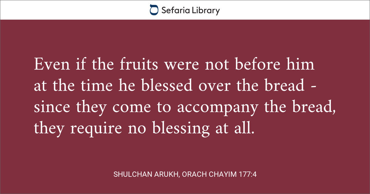 Shulchan Arukh, Orach Chayim 177:4 | Sefaria Library