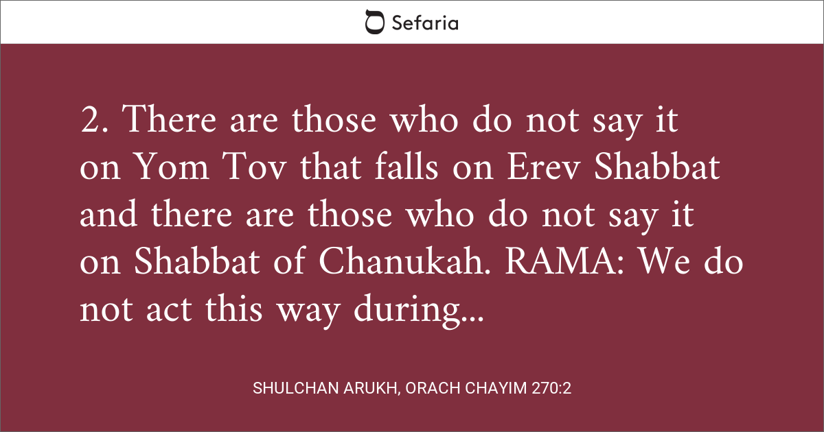 Shulchan Arukh, Orach Chayim 270:2