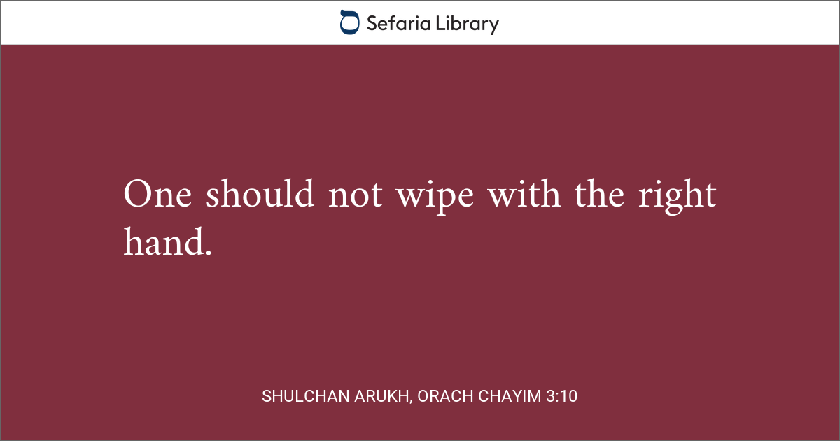 Shulchan Arukh, Orach Chayim 3:10 | Sefaria Library