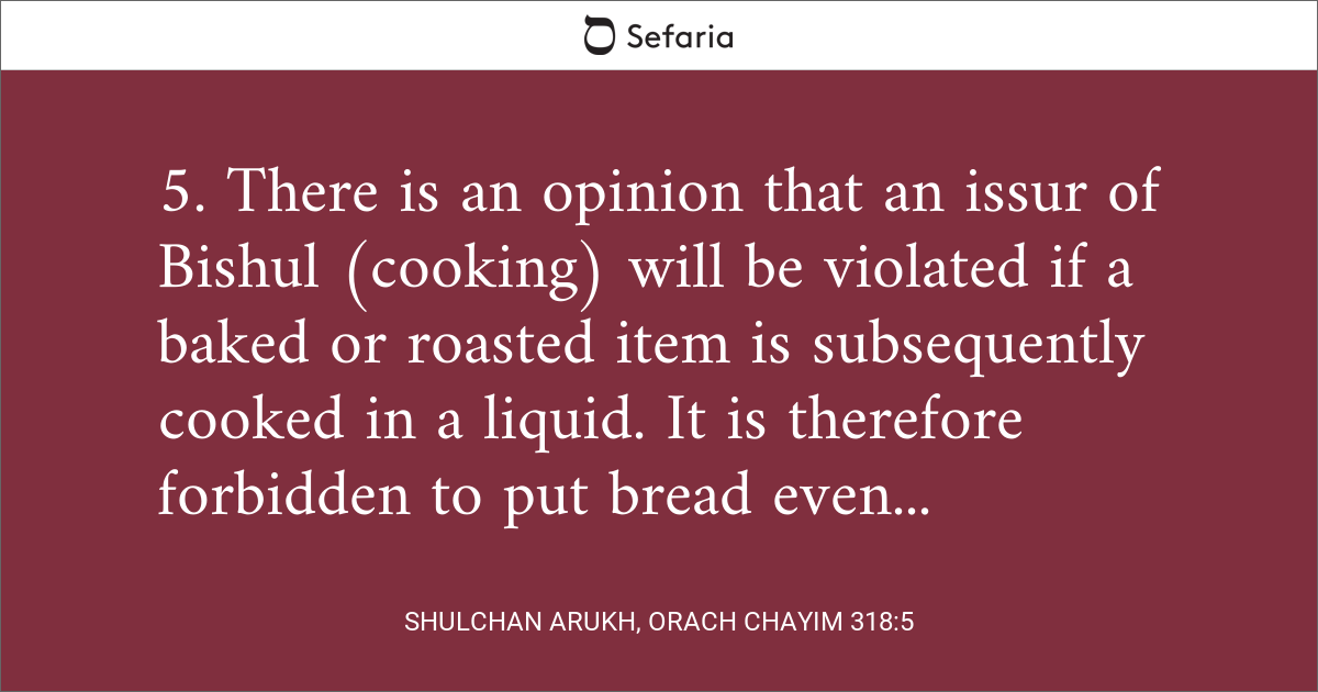 Shulchan Arukh, Orach Chayim 318:5