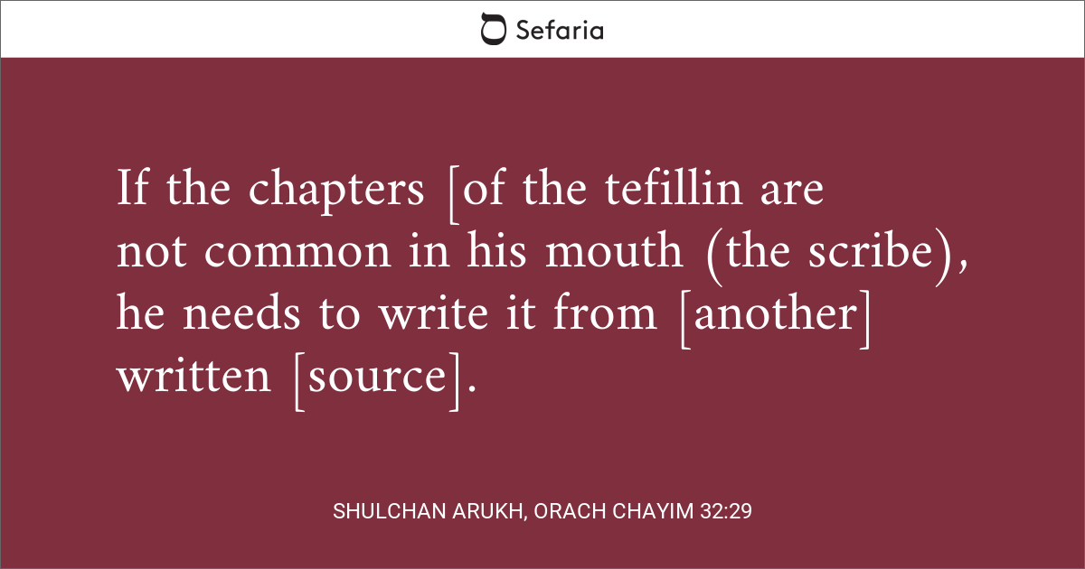 Shulchan Arukh, Orach Chayim 32:29