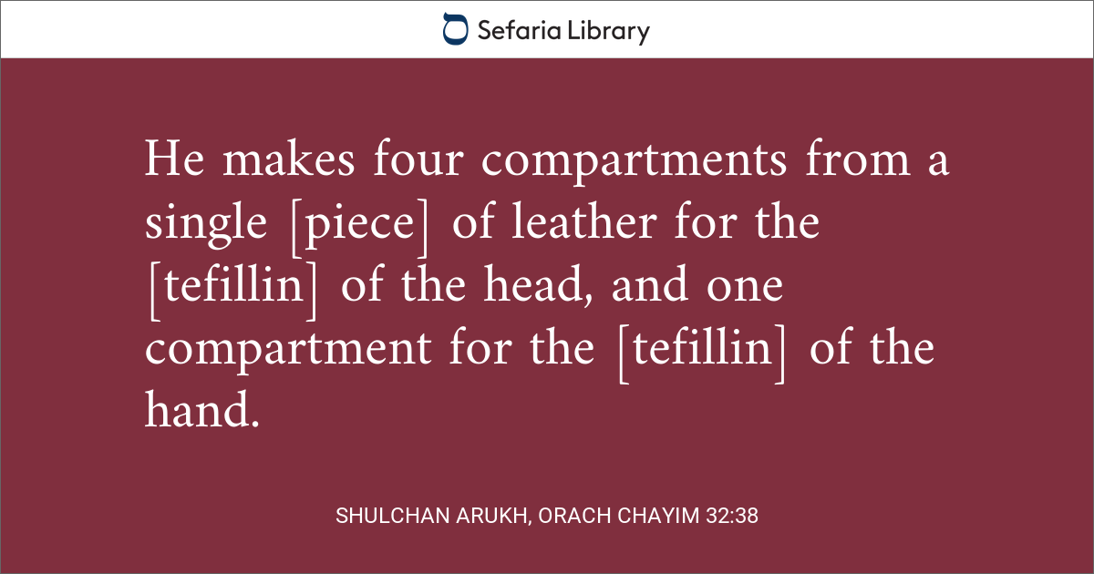 Shulchan Arukh, Orach Chayim 32:38 | Sefaria Library