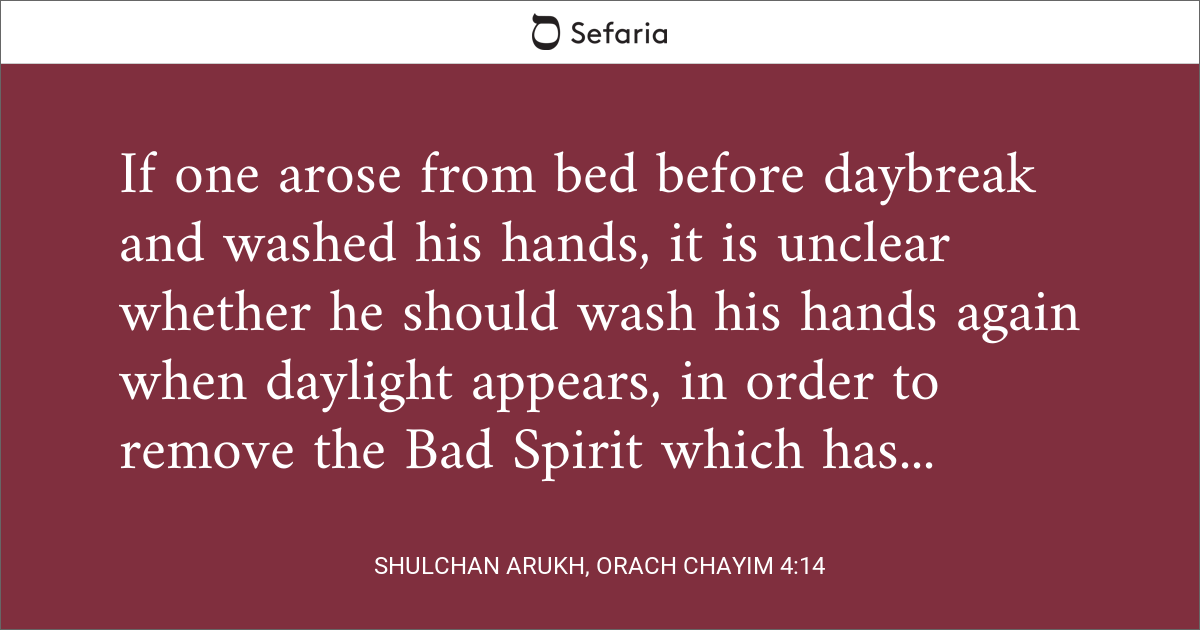 Shulchan Arukh, Orach Chayim 4:14