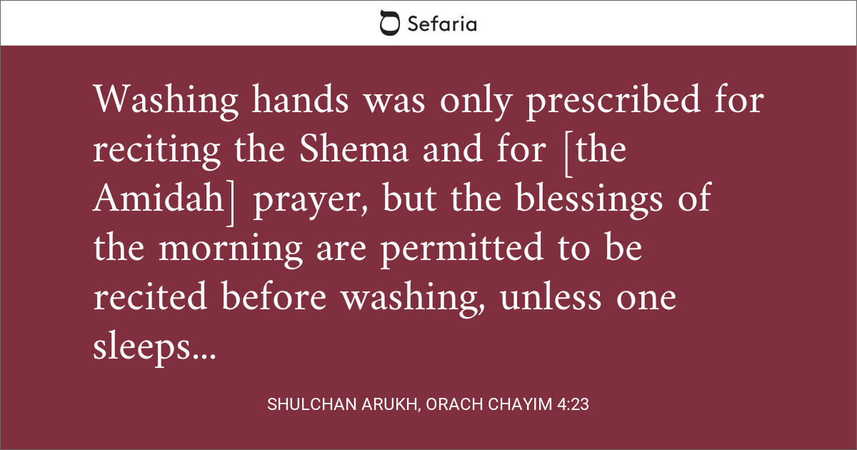 Shulchan Arukh, Orach Chayim 4:23