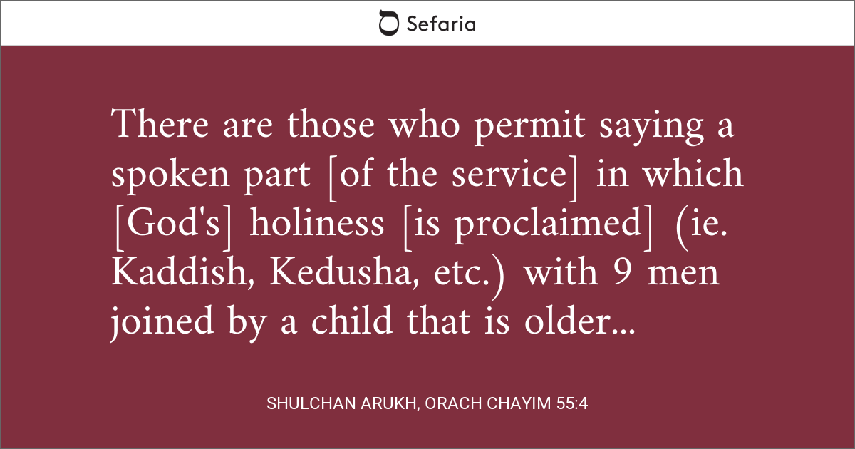 Shulchan Arukh, Orach Chayim 55:4
