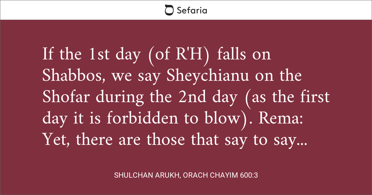 Shulchan Arukh, Orach Chayim 600:3