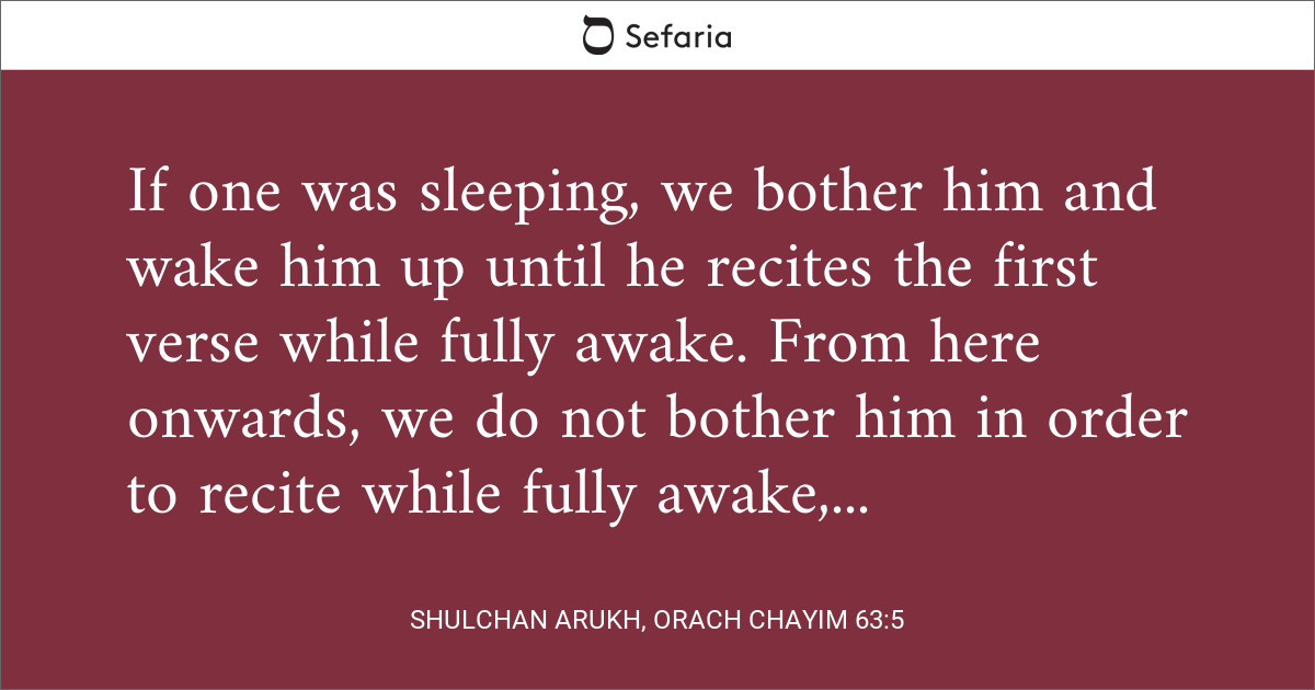 Shulchan Arukh, Orach Chayim 63:5