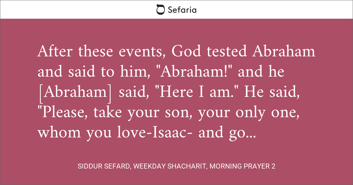 Siddur Sefard, Weekday Shacharit, Morning Prayer 2