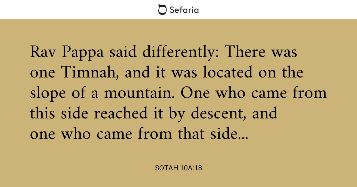 Sotah 10a:18