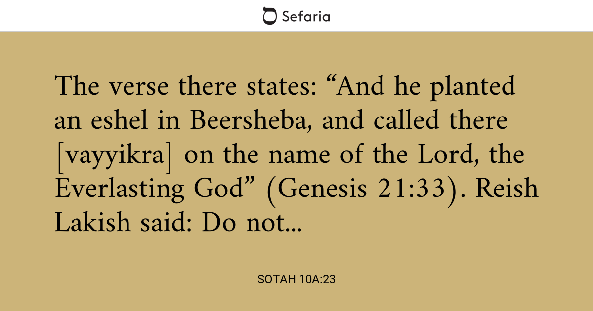 Sotah 10a:23