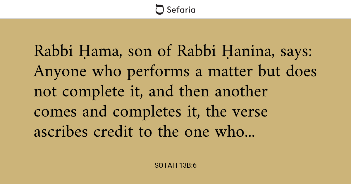 Sotah 13b:6