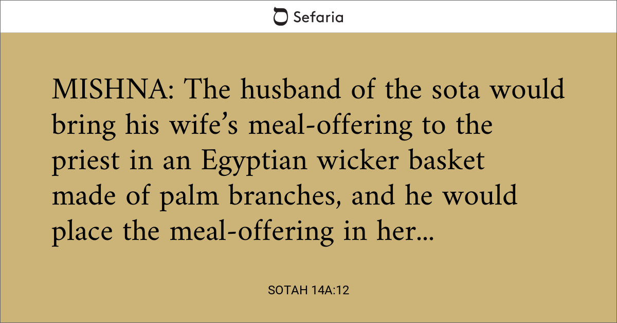 Sotah 14a:12