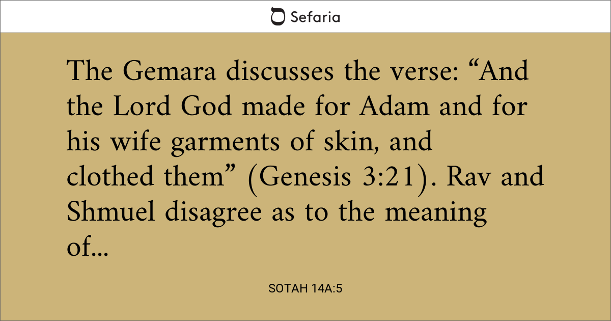 Sotah 14a:5