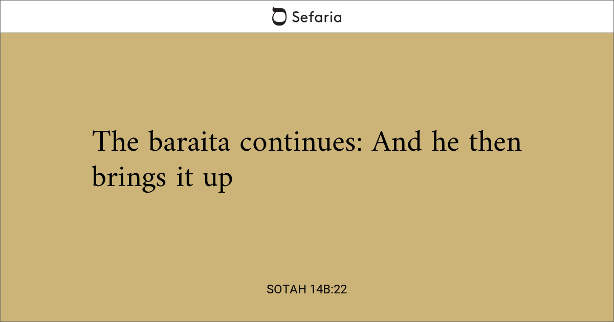 Sotah 14b:22