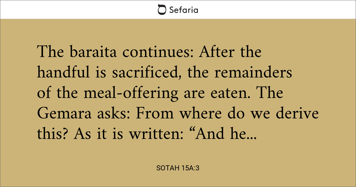 Sotah 15a:3