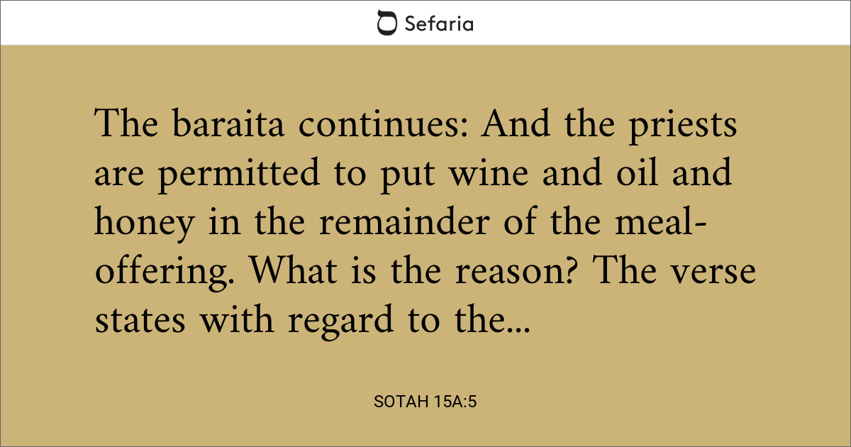 Sotah 15a:5