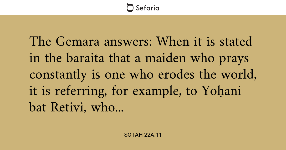 Sotah 22a:11