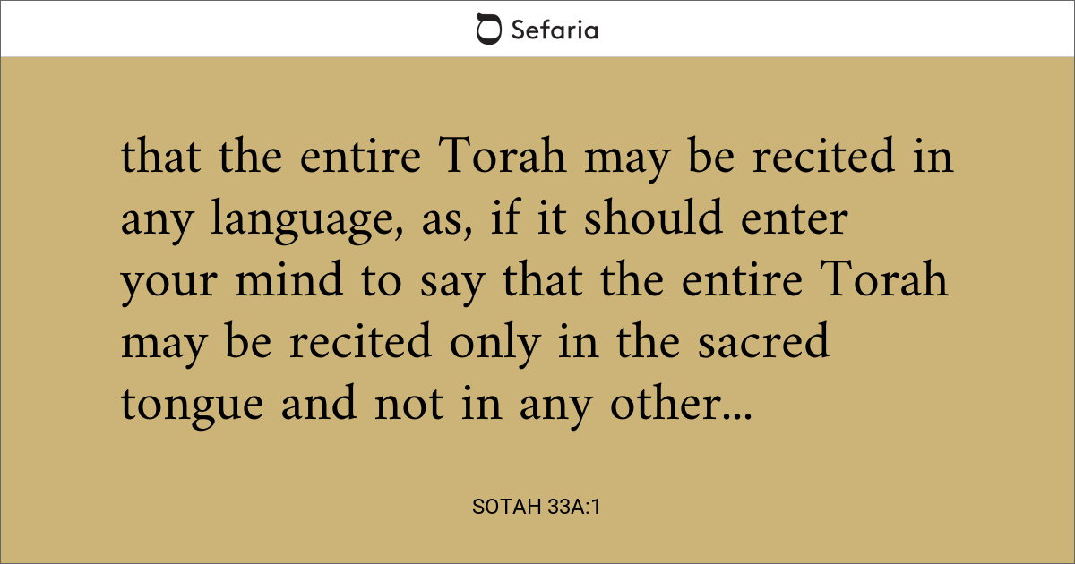Sotah 33a:1