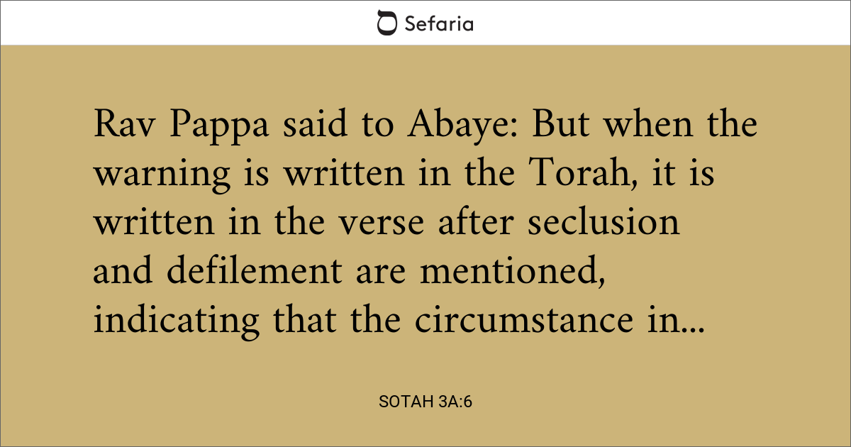 Sotah 3a:6