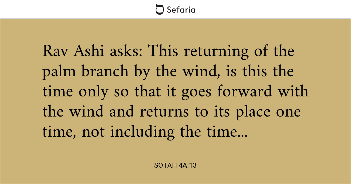 Sotah 4a:13
