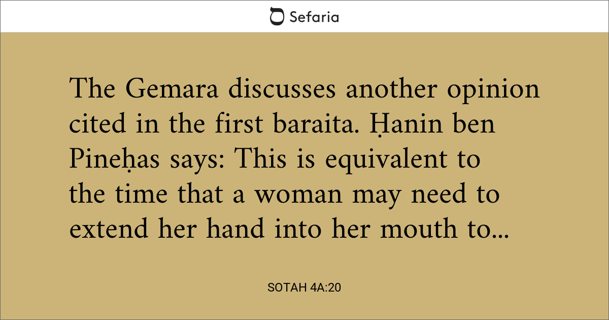 Sotah 4a:20
