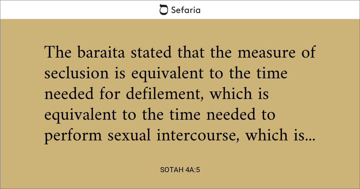 Sotah 4a:5