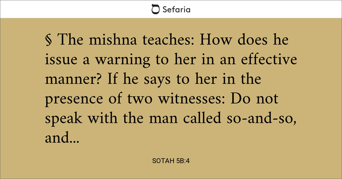 Sotah 5b:4