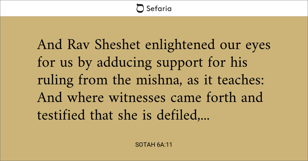 Sotah 6a:11