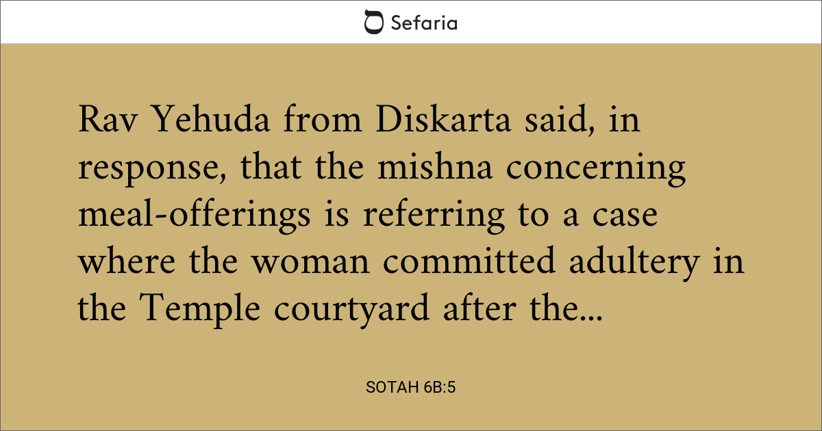 Sotah 6b:5