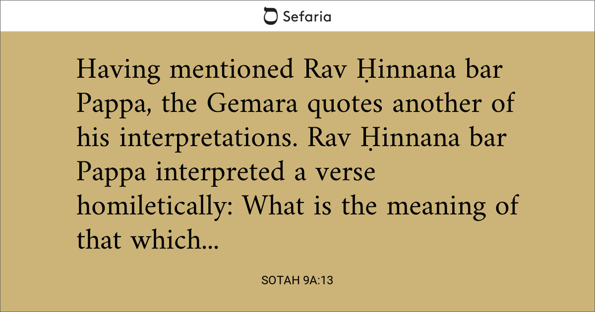 Sotah 9a:13