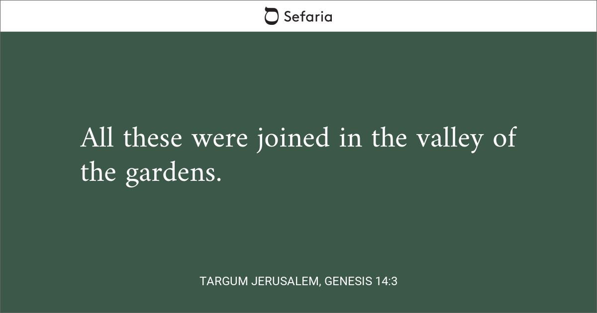 Targum Jerusalem, Genesis 14:3
