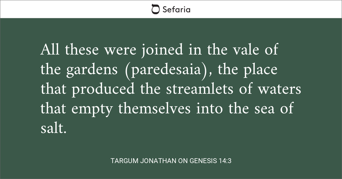 Targum Jonathan on Genesis 14:3