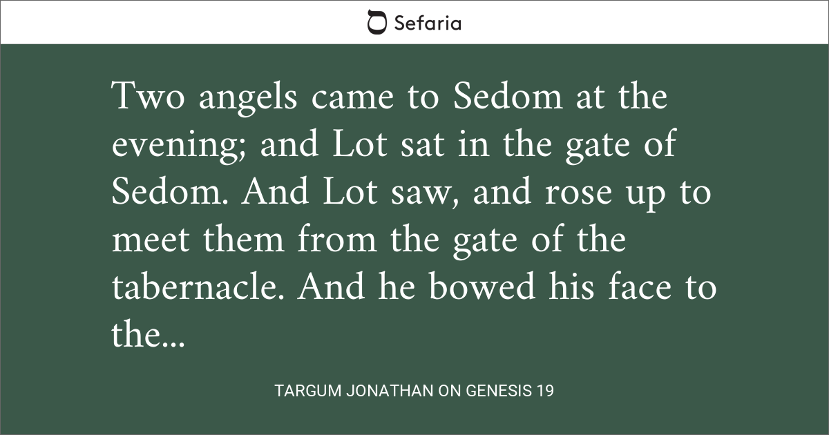 Targum Jonathan on Genesis 19